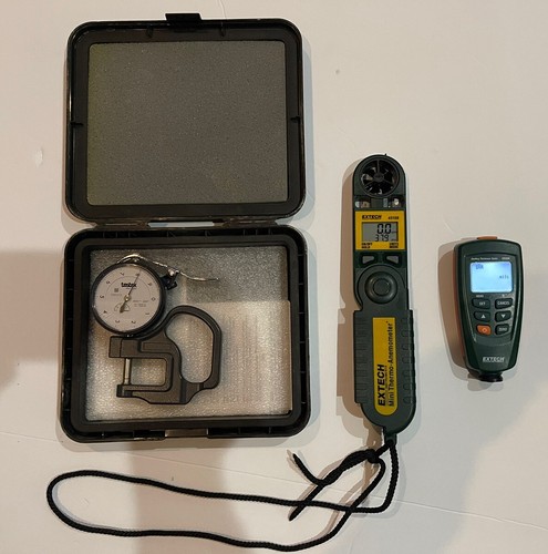 Extech CG204 Coating Thickness Tester - Testex Gauge & Extech Thermo ...