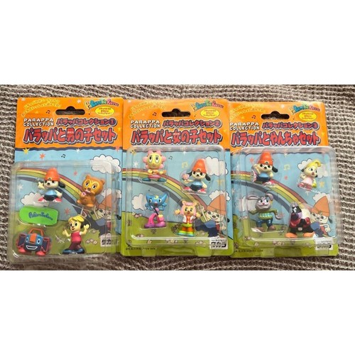 PARAPPA THE RAPPER Collection Mini Figure Toy Set of 3 TAKARA Japan ...