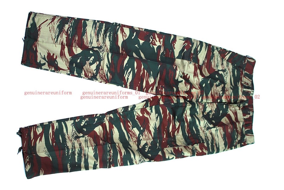 Rare Genuine African Lizard / Leopard Camo F1 Uniform BDU top & Pants ...