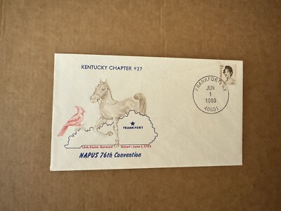 US Natl Assn Postal Masters Cover (17) Kentucky +15th State NAPUS ...