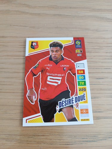 DESIRE DOUE PANINI ADRENALYN 2024 CARD 290 ROOKIE STADE RENNAIS FRANCE ...