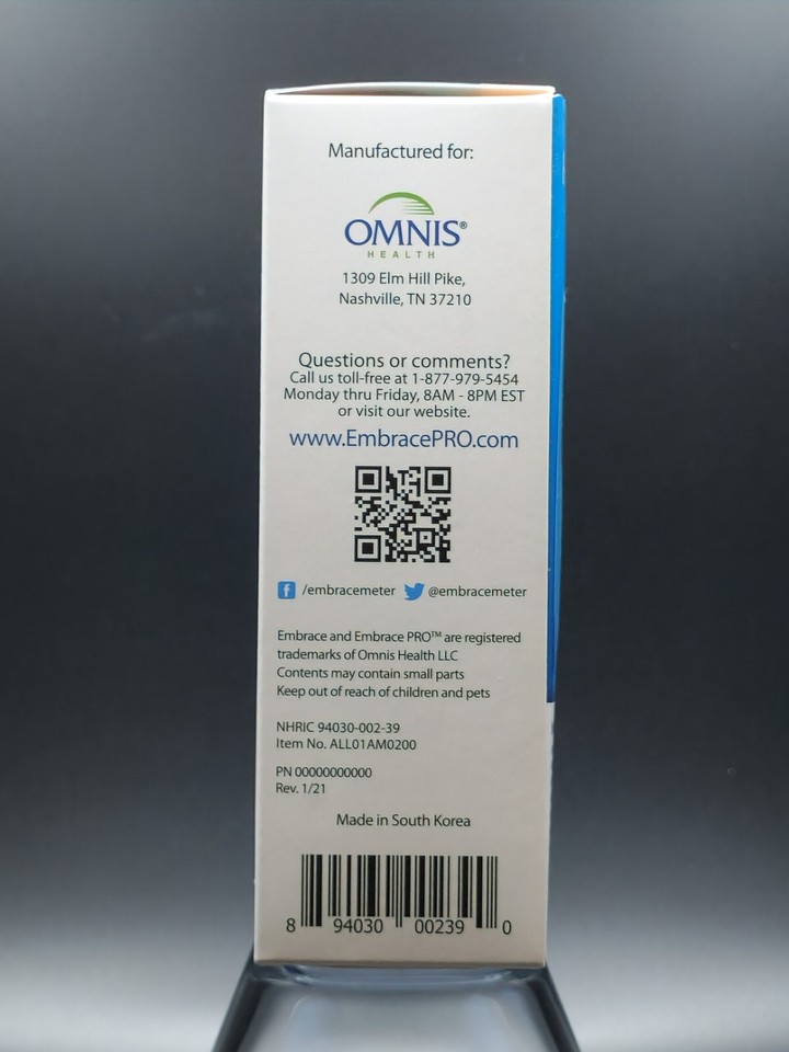 🩸 Embrace Pro Blood Glucose Meter Monitor Premium Select - FREE ...