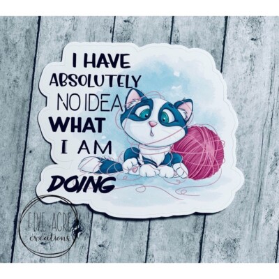 Funny Waterproof sticker - Sarcastic car decal - bumper sticker - Cat ...