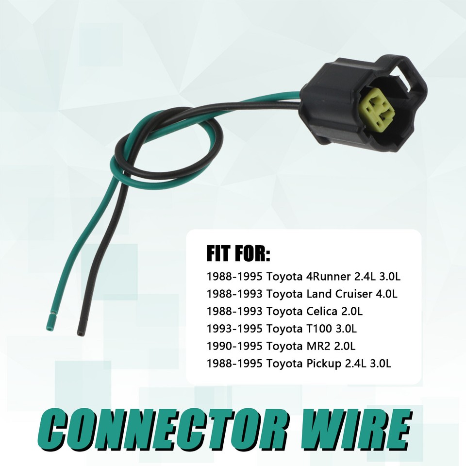 2-Pin Cold Start Injector Thermo Switch Pigtail Connector for Toyota ...