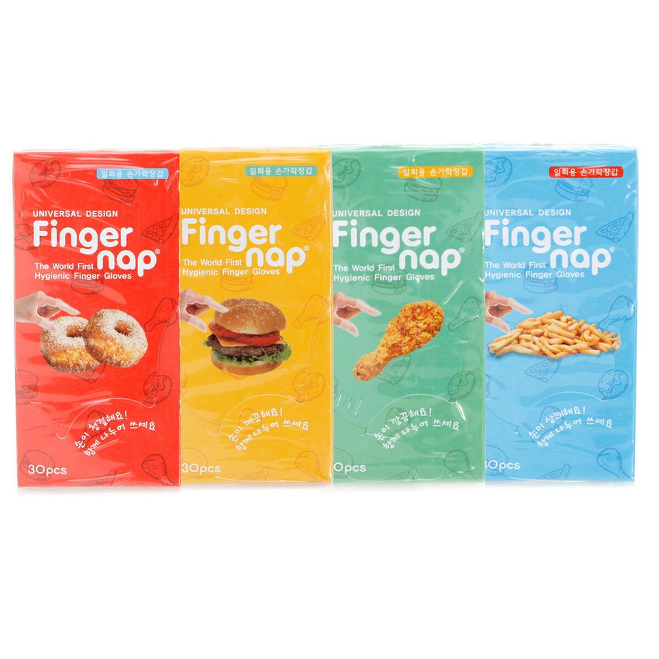 FINGER NAP–Disposable Finger Gloves Covers Cap Guards for eating food ...