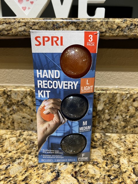 SPRI Hand Recovery Kit 3 Massage Balls - Light Medium & Firm for sale ...