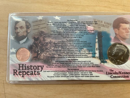 Lincoln/Kennedy Connection-History Repeats; with 2025 Half Dollar ...