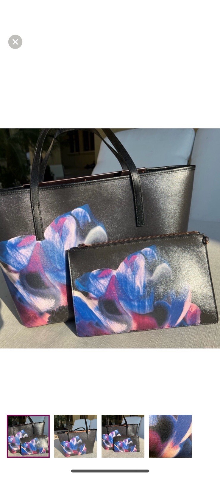 Ted Baker Large Floral Tote - Gem