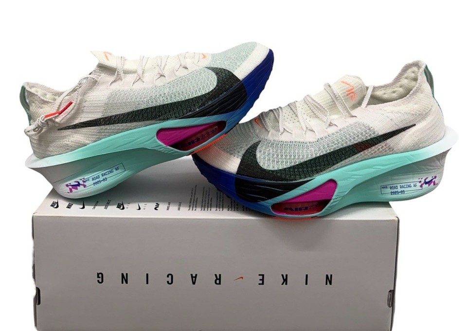 Nike Air Zoom Alphafly Next% 3 White Hyper Turquoise FD8311-104 Size 9 ...