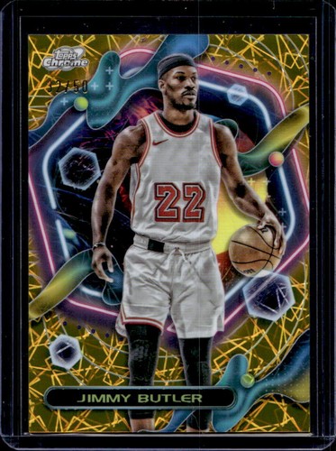 2023-24 Topps Cosmic Chrome Jimmy Butler Gold Interstellar Refractor ...