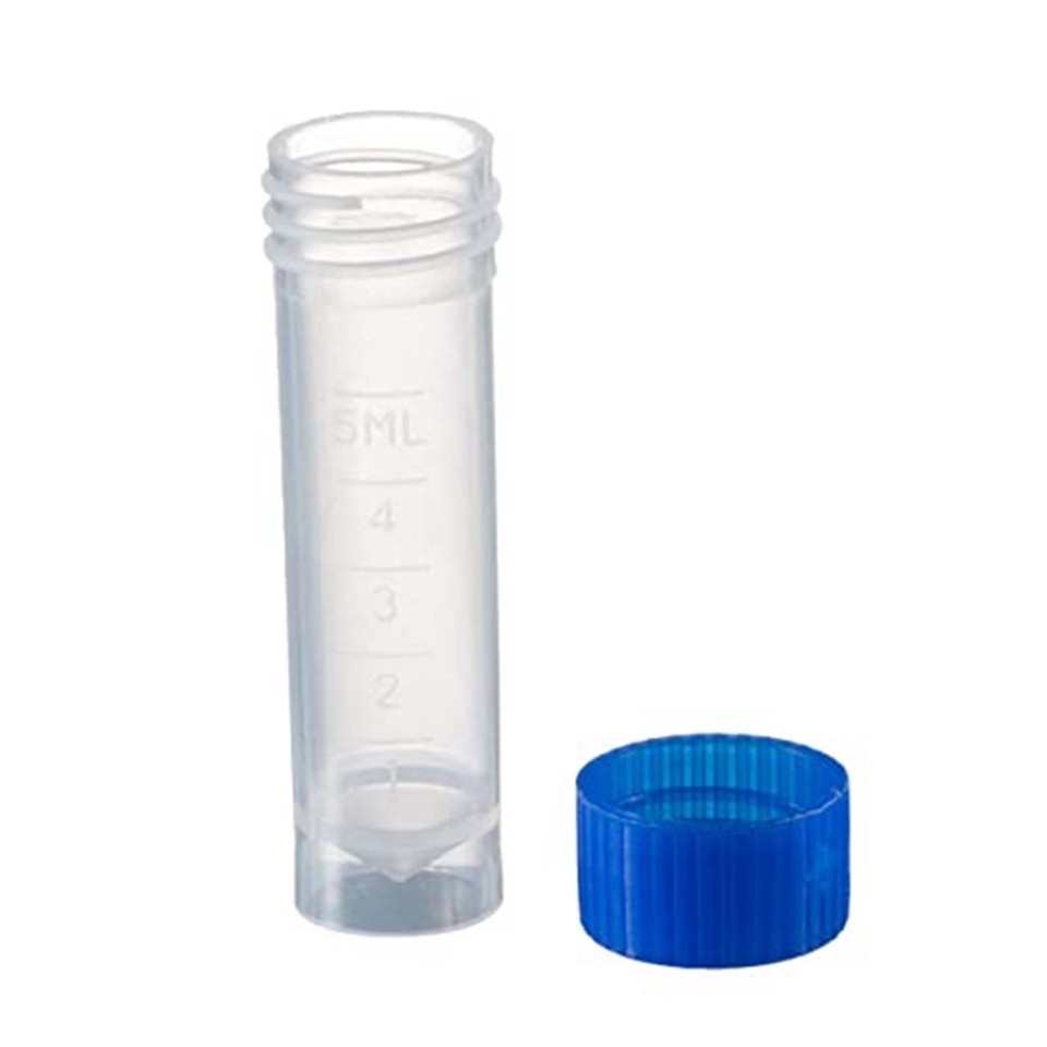 200Pcs Graduated Vial Storage Container Test Tubes 5Ml with Screw Caps ...