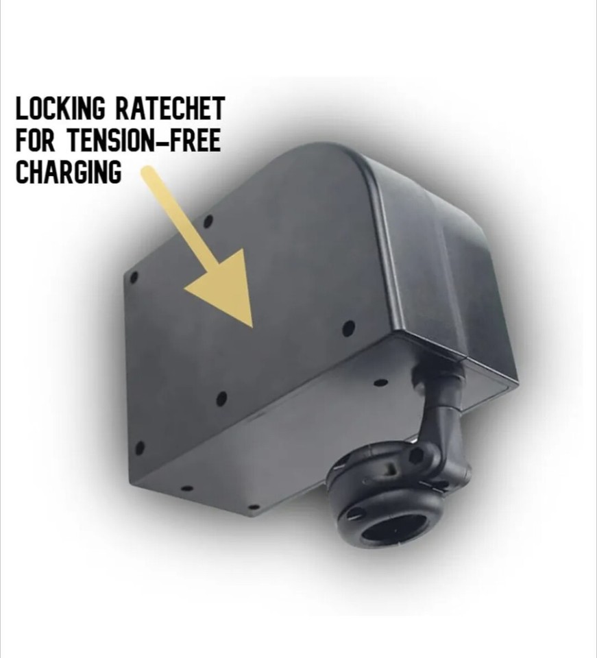 EV Charger Cable Retractor & Organizer With Locking Ratchet And ...