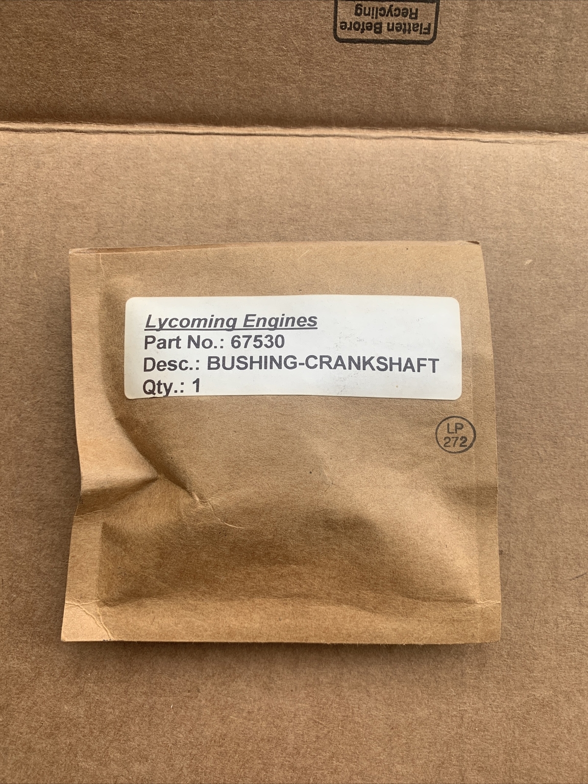 LYCOMING BUSHING-CRANKSHAFT IDLER GEAR 67530 for sale online | eBay