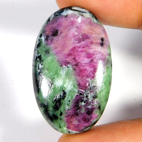 48.50Cts. 100% Natural Unique RUBY IN ZOISITE Oval Cabochon Loose Gemstone | eBay