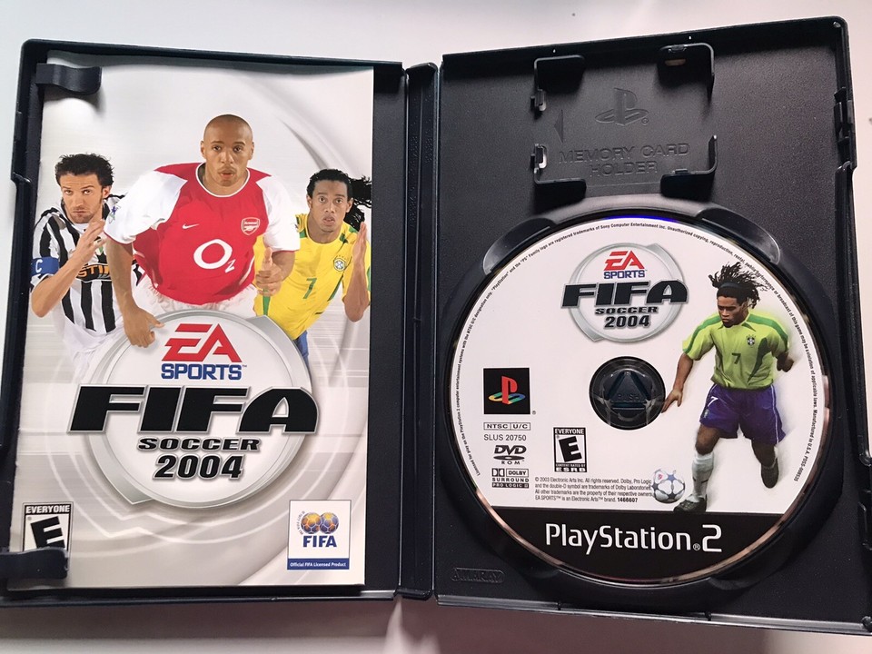 Fifa Soccer 2004 (Sony Playstation 2, 2003) Complete W/ Manual CIB ...