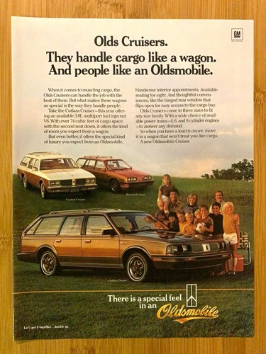 1981 Oldsmobile Olds Cruisers Vintage Print Ad/Poster Pop Art Retro ...