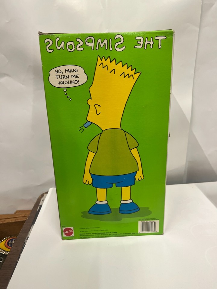 Mattel VINTAGE THE SIMPSONS “REALLY RUDE BART” 12” DOLL new in box Bart ...