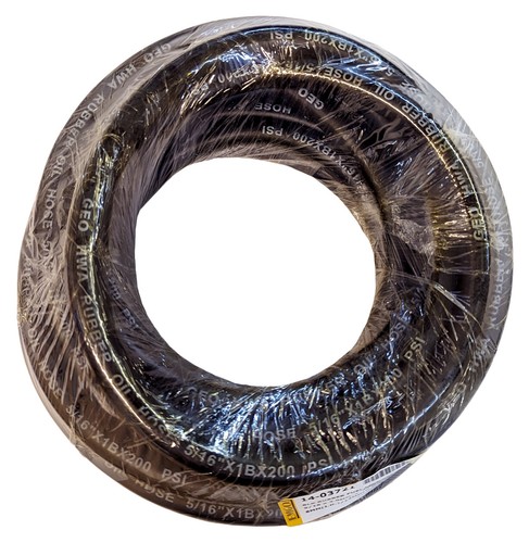 Roll of 25 feet 5/16 inch 8mm Reinforced Black Rubber Gas Fuel Line ...