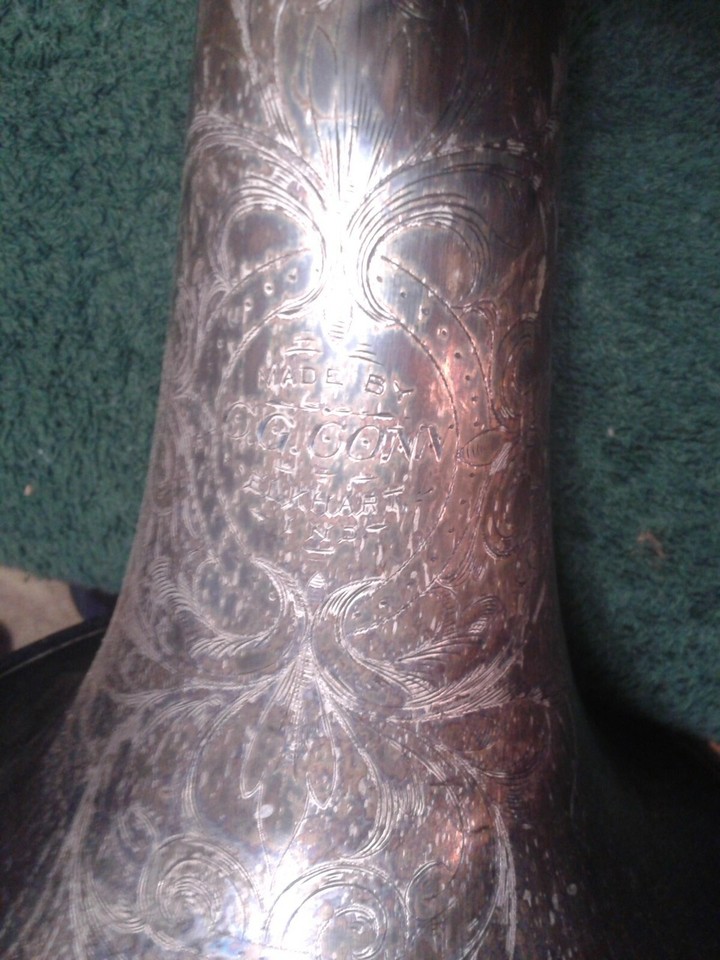 Vintage 1904 CG Conn Silver Plated Trombone for Restoration | eBay