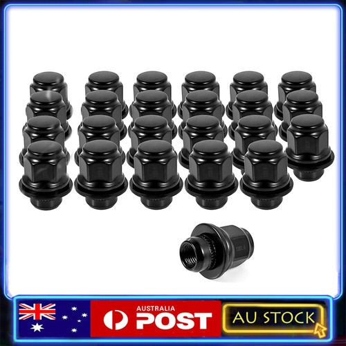 24PCS For Nissan PATROL GU Y61 M12X1.25mm Black Wheel Rim Racing Lug ...