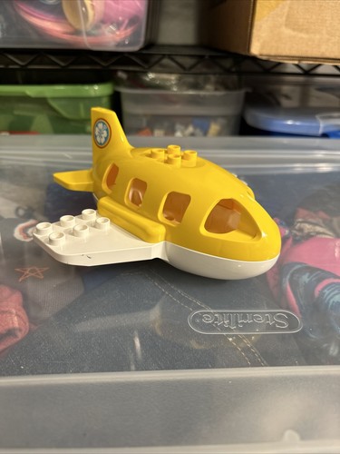 LEGO DUPLO Yellow And white Airplane | eBay