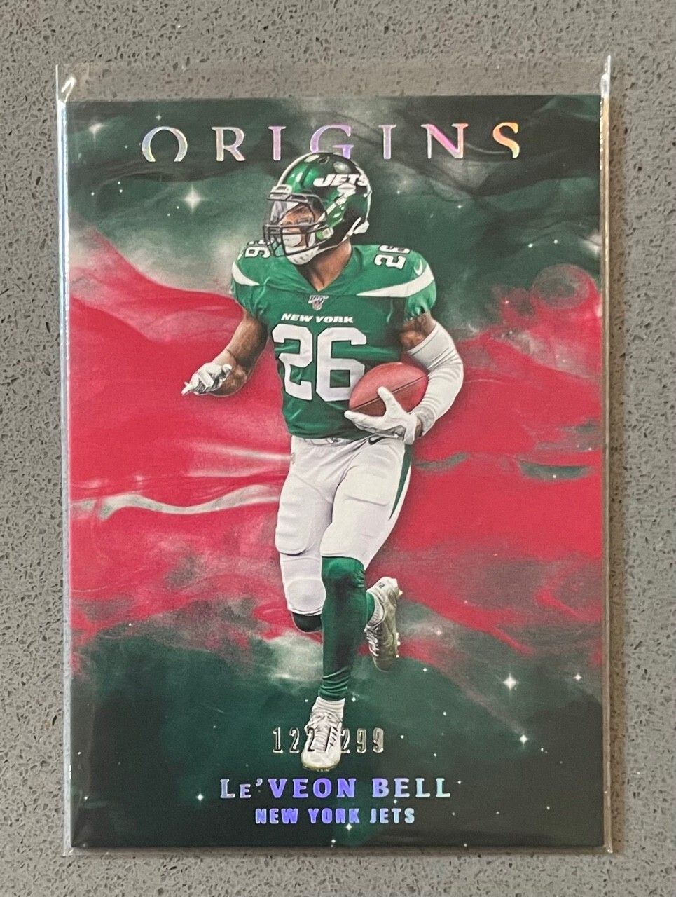 2019 Panini Origins Football NFL #67 Le'Veon Bell /299 Green Parallel ...