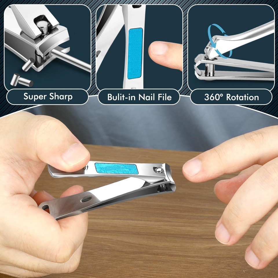 German Nail Clippers for Thick Ingrown Nail for Men, Heavy Duty Large ...