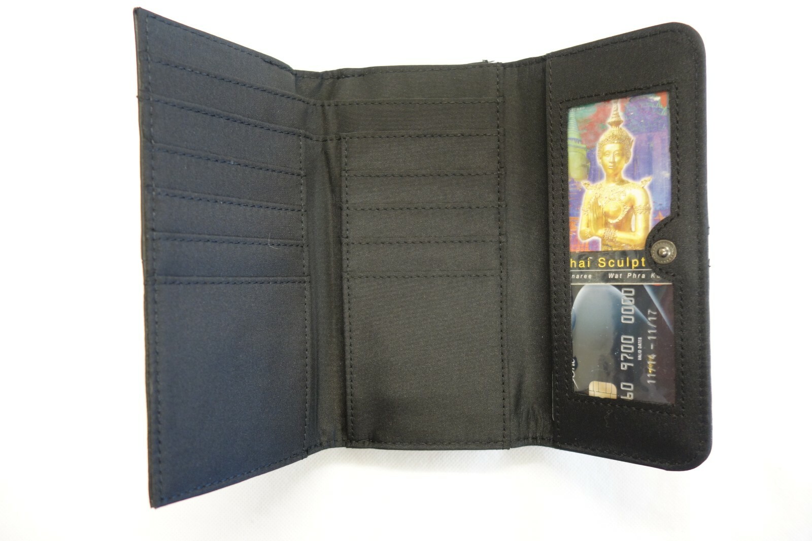 Ladies Leather Purse Wallet Black Extra Large Size | eBay UK