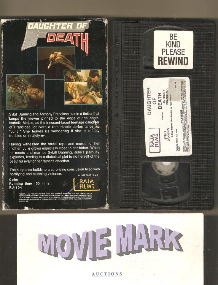DEATH RAGE ☆ 1976 (VidAmerica) Yul Brynner vhs & bonus "Daughter of ...