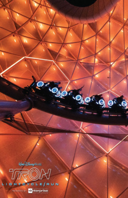 Magic Kingdom Tron Lightcycle Run Canopy Attraction Poster MATTE 13x19 ...