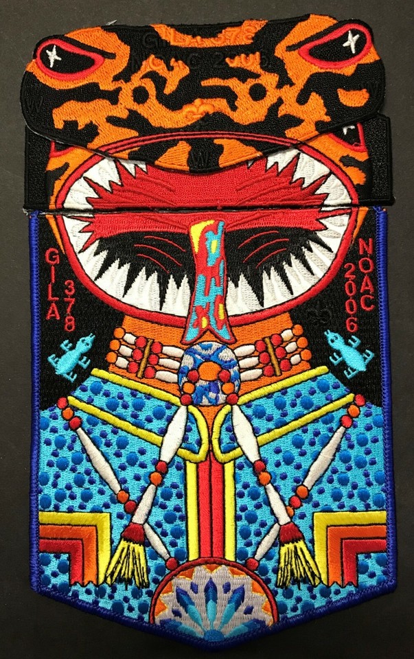 OA GILA LODGE 378 BSA YUCCA COUNCIL BSA NOAC 2006 CHOKER 3-PATCH ...