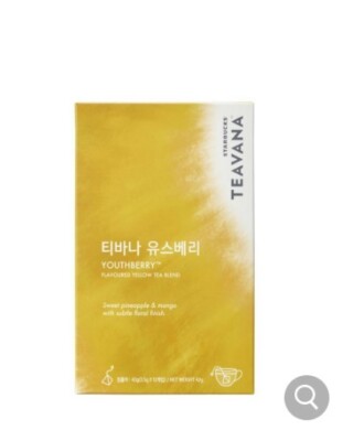 [STARBUCKS] TEAVANA Korea Teavana YOUTHBERRY 3.5g X 12ea Made in KOREA ...