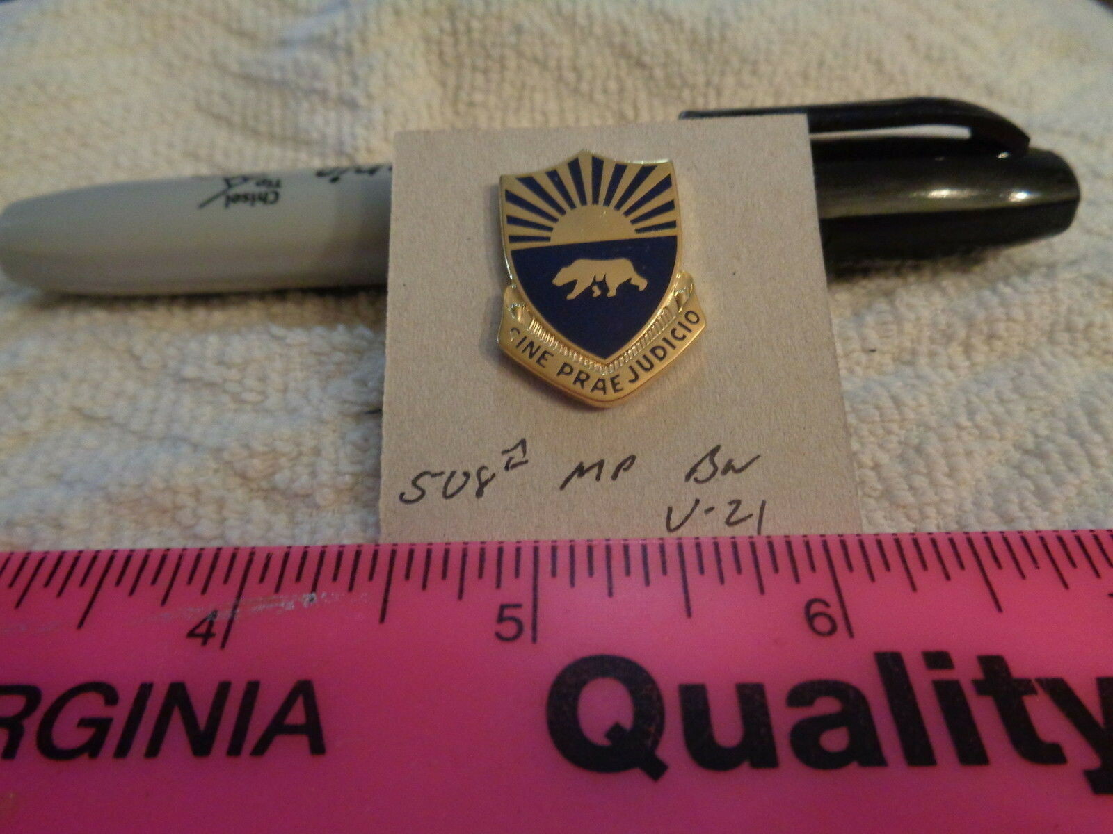 508th Military Police Battalion V-21 Unit Crest, DI, DUI (DRAW#G4) | eBay