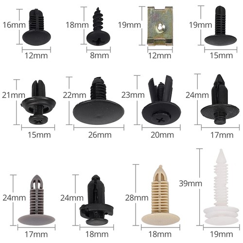 1200PCS Car Body Trim Clips Retainer Bumper Rivets Screw Panel Push ...