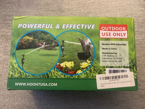 Hoont Cobra Jet Sprayer Outdoor Sprinkler - Motion Activated Pest ...