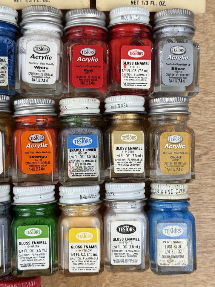 Lot 36 Testors & Pactra Enamel & Acrylic Model Paints Assorted Colors ...