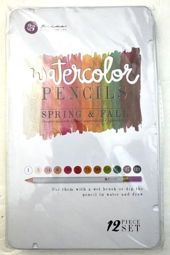 Prima Watercolor Pencils 12 Piece Set Spring & Fall, Scenic Route Hair ...