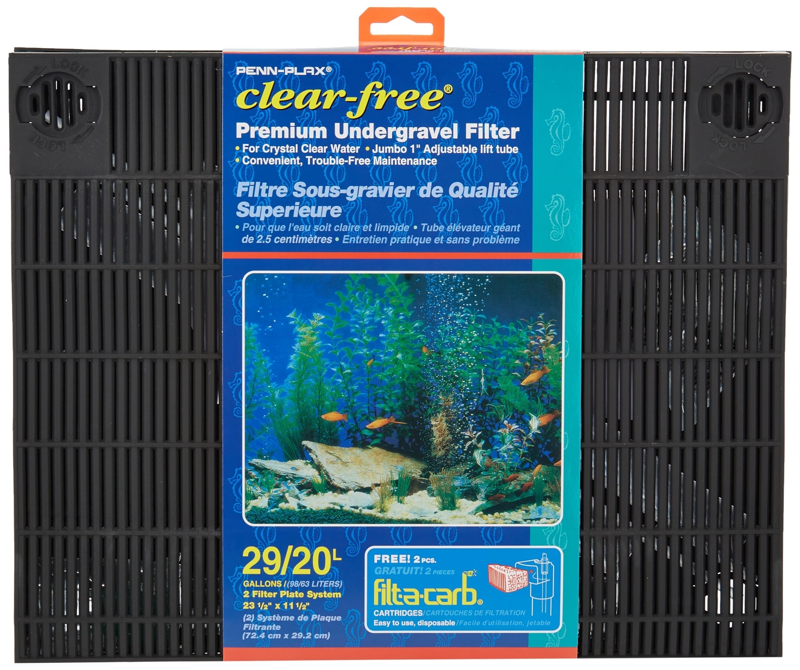 Penn-Plax Clear-Free Premium Under Gravel Aquarium Filter (UGF ...