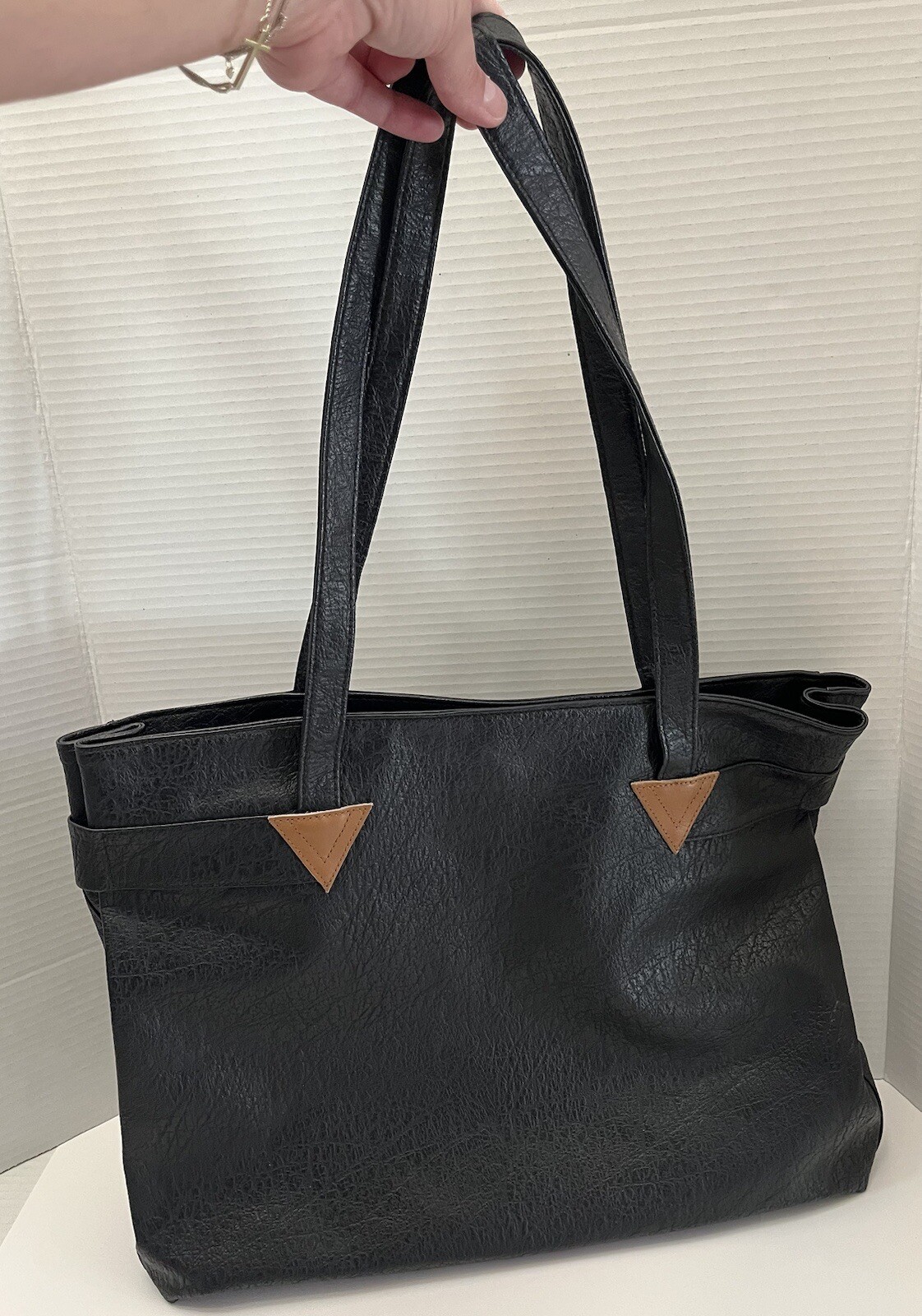Rare Vintage Directions By Sarne Black Shoulder Bag P… - Gem
