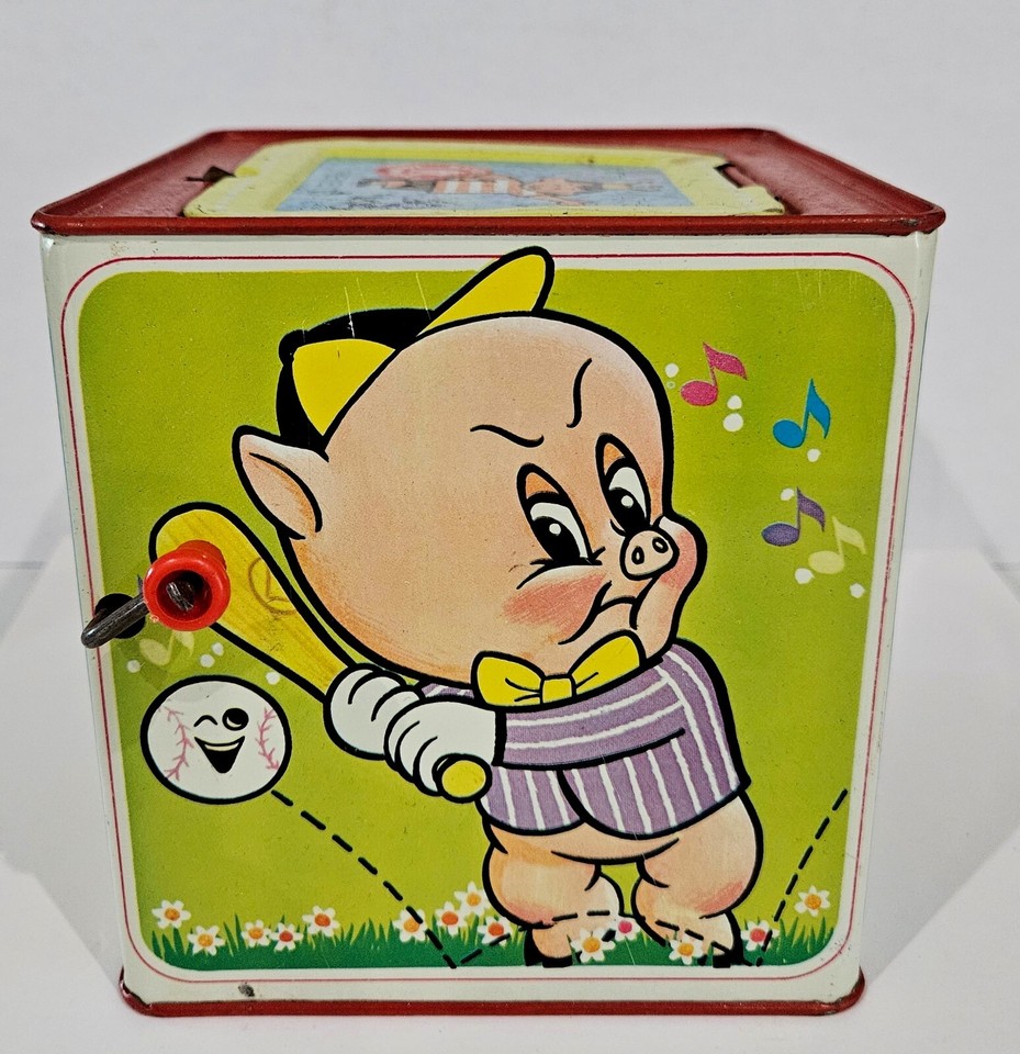 PORKY VINTAGE PIG MUSIC BOX.......VERY NICE! | eBay