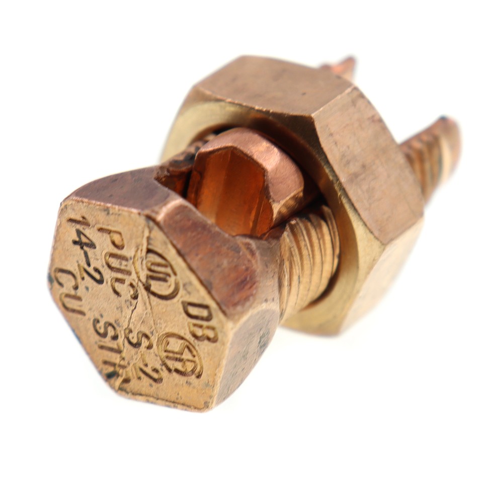 PENN-UNION S-2 MECHANICAL CABLE COPPER SPLIT BOLT CONNECTOR, 2-AWG | eBay