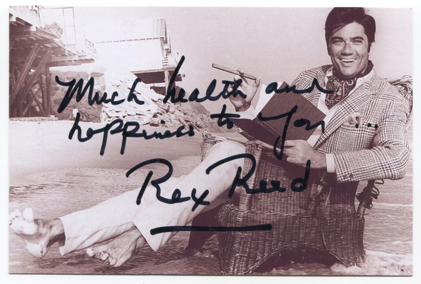 Rex Reed Signed Photo Autographed Signature Actor Superman Movie Critic ...