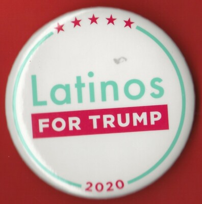 2020 Donald Trump 2.5" / "OFFICIAL - Latinos" Campaign Button(Pin-OP6 ...