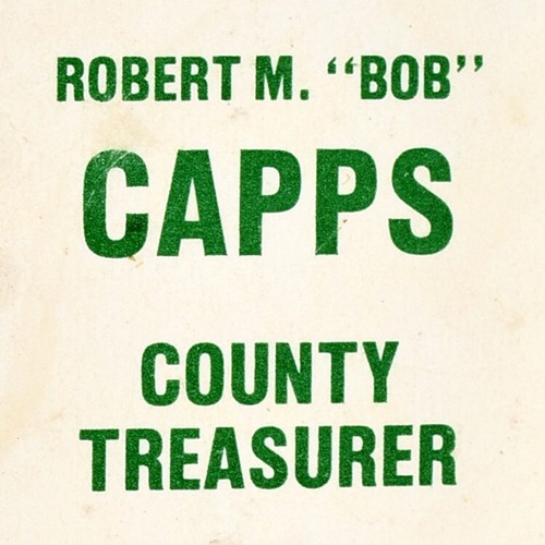 1980s Robert M Bob Capps Pike County Treasurer Pittsfield Illinois ...