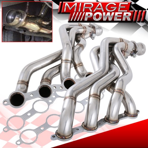 For 10-15 Camaro SS ZL1 LS3 L99 Stainless Exhaust 4-1 Long Tube Headers ...