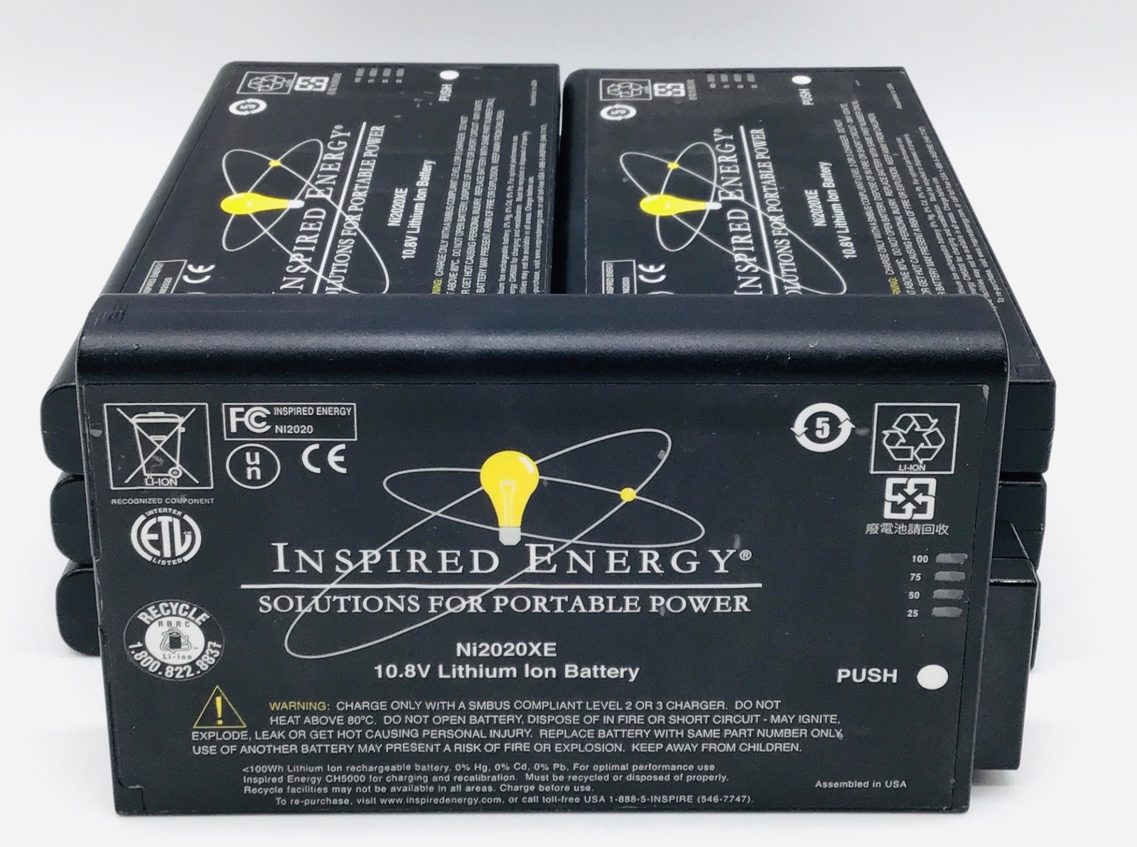 Inspired Energy Ni2020 NI2020XE Lithium Battery 10.8V - UNTESTED - LOT ...
