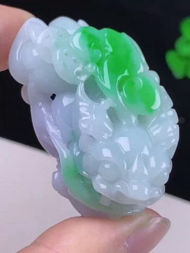 Fabulous Certified Natural Grade A Emerald Green Jadeite Jade PiXiu ...
