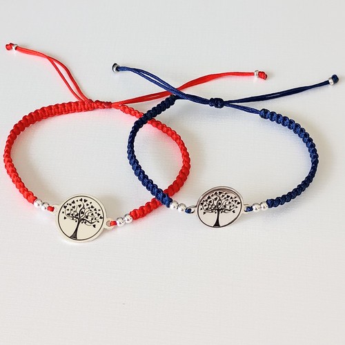 Tree of Life Bracelet Set • 950 Silver • Handmade Peruvian • Adjustable ...