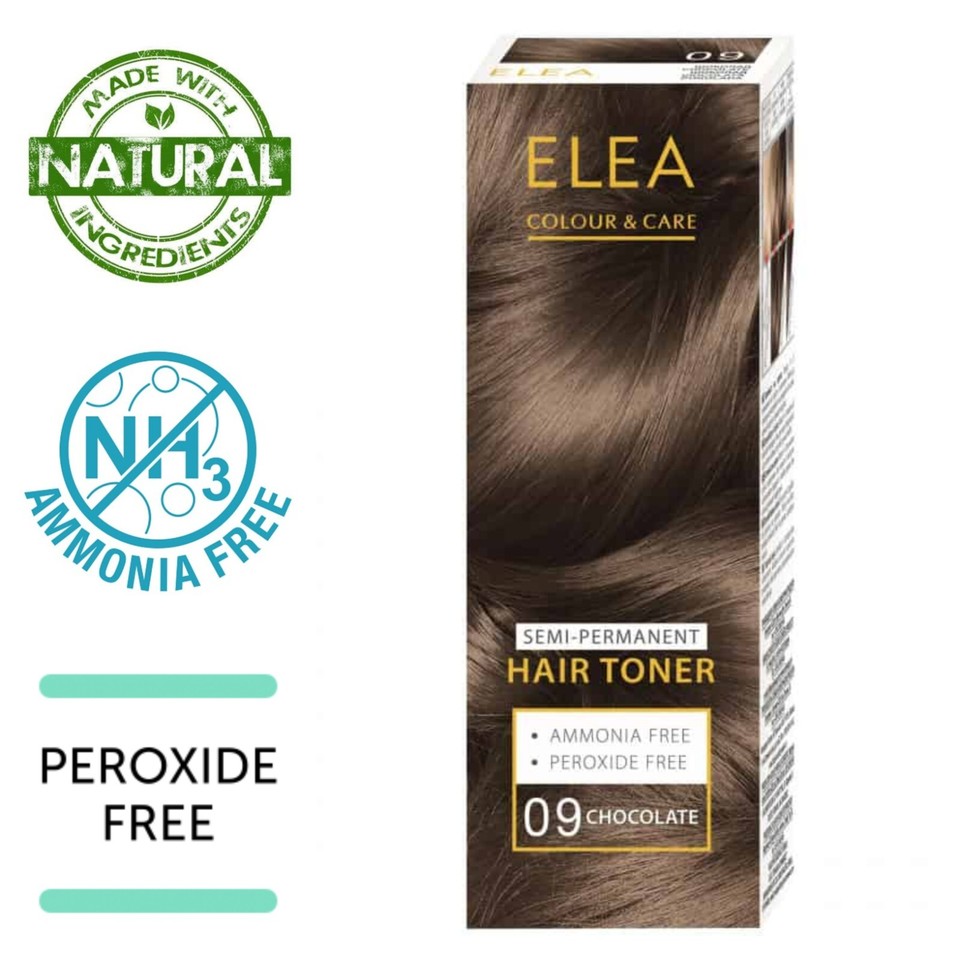 Elea Semi Permanent Hair Toner Perfect Colour Dye Amonia & Peroxide ...