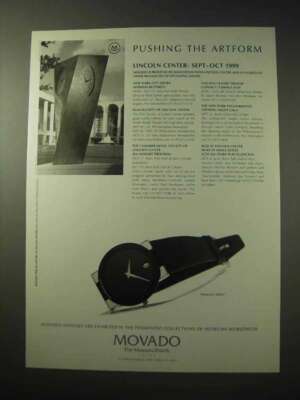 1999 Movado Museum Safiro Watch Ad - Pushing Artform | eBay